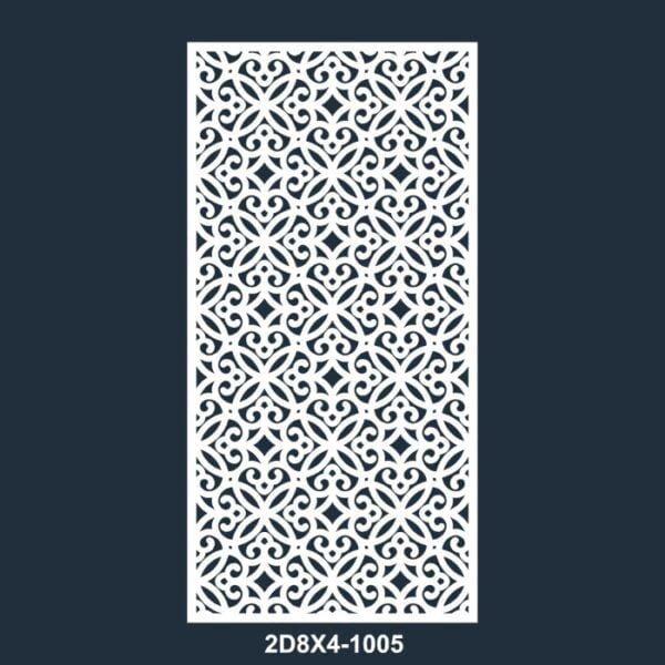 2D8X4-1005 2D Grill Vector DXF EPS Download CNC Jali Cutting Design Cut ...