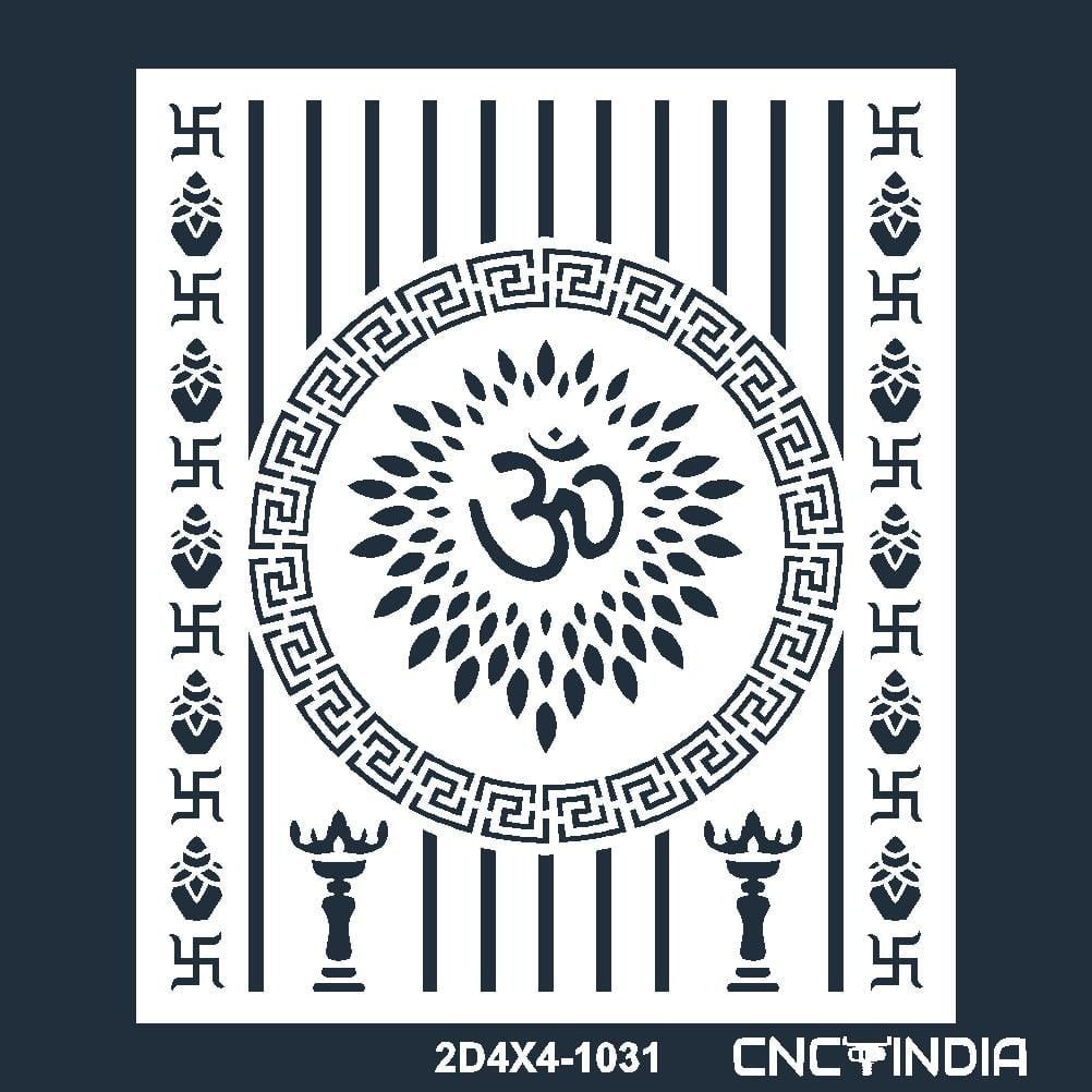 2DTMPLBG-1031 Temple Background Design CNC 2D Vector EPS DXF Download ...