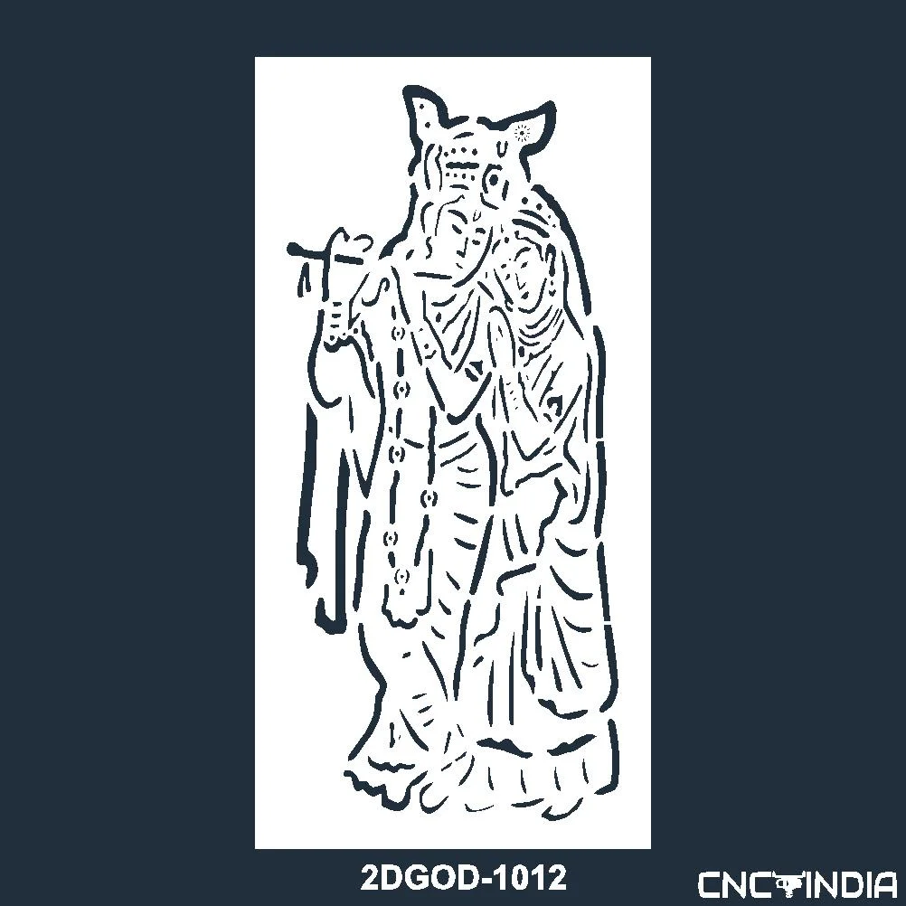 2DGOD-1012 Shri Radha Krishna Vector DXF EPS File Download - CNC INDIA