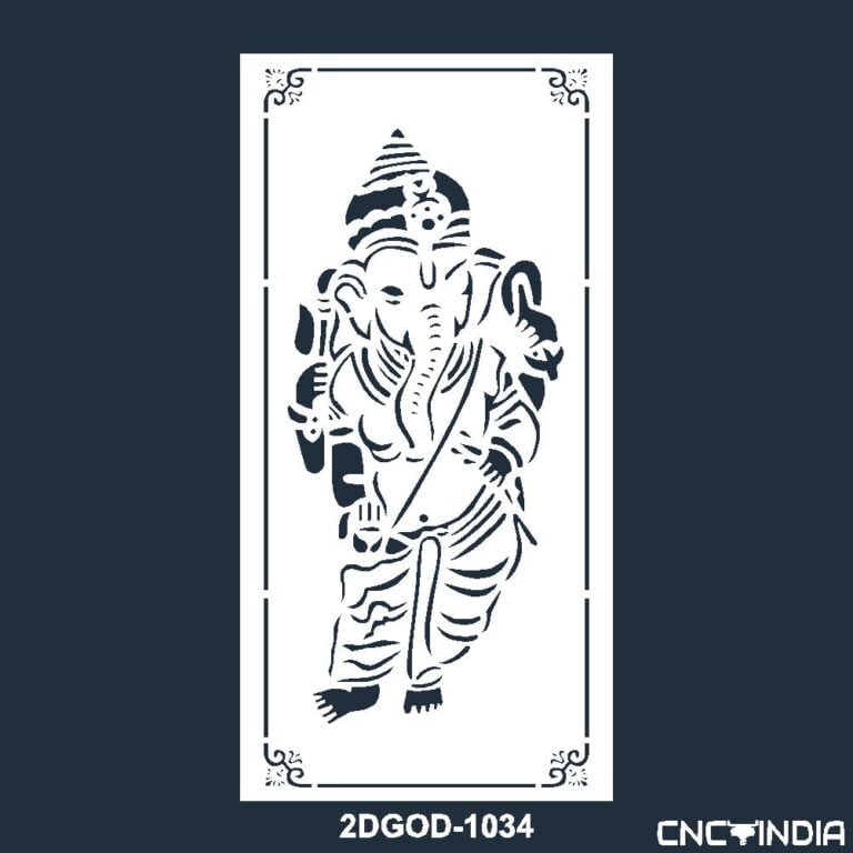 2DGOD-1034 Shree Ganesh Vector DXF EPS File Download - CNC INDIA