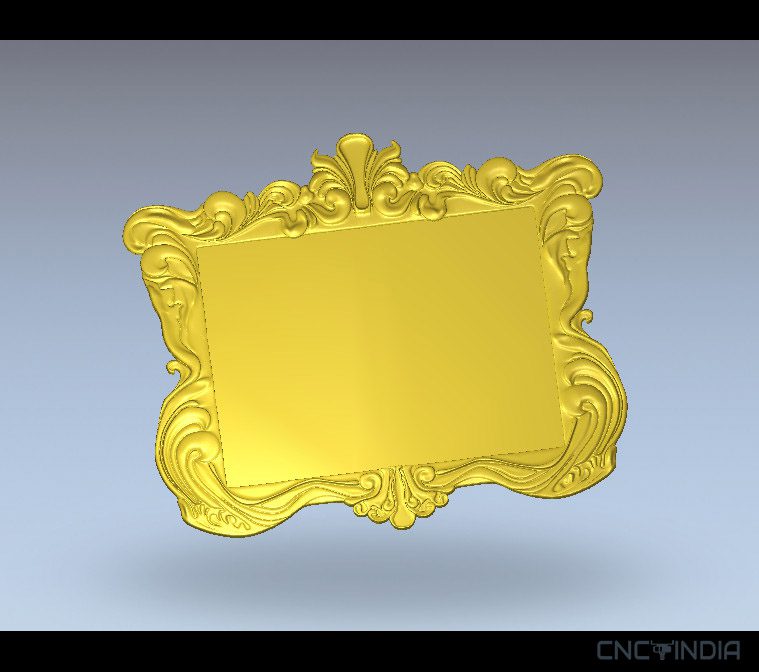 3DFRMF-1064 Frame CNC 3D Model Mirror Frame Artcam Relief & STL File ...