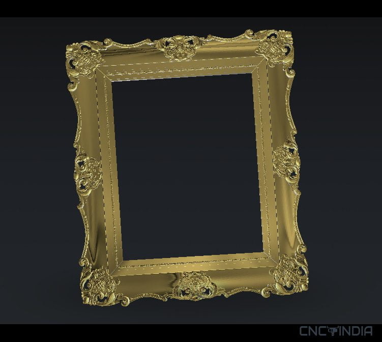 3DFRMR-1012 Frame Rectangle 3D Model For CNC Rectangular Mirror Frame ...