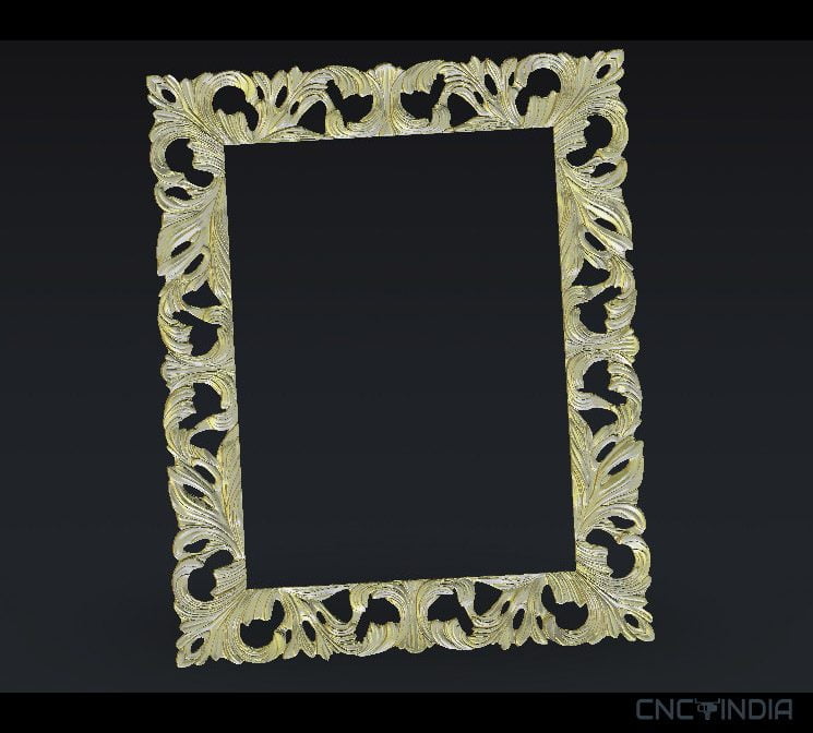 3DFRMR-1014 Frame Rectangle 3D Model For CNC Rectangular Mirror Frame ...