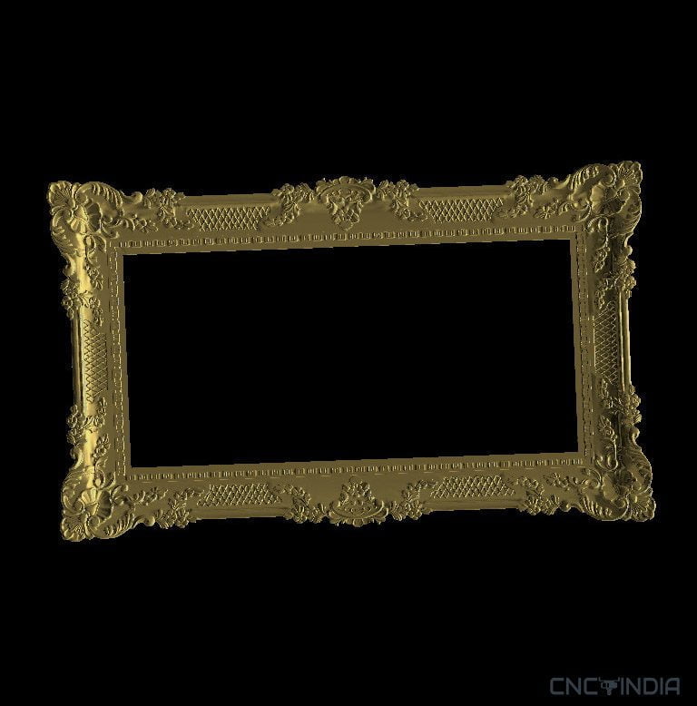 3DFRMR-1020 Frame Rectangle 3D Model For CNC Rectangular Mirror Frame ...