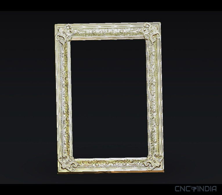 3DFRMR-1032 Frame Rectangle 3D Model For CNC Rectangular Mirror Frame ...