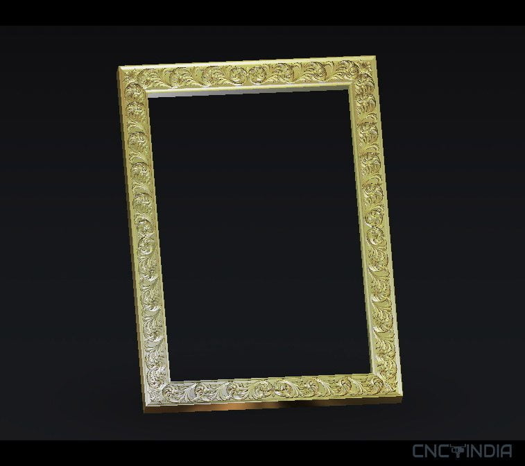 3DFRMR-1033 Frame Rectangle 3D Model For CNC Rectangular Mirror Frame ...