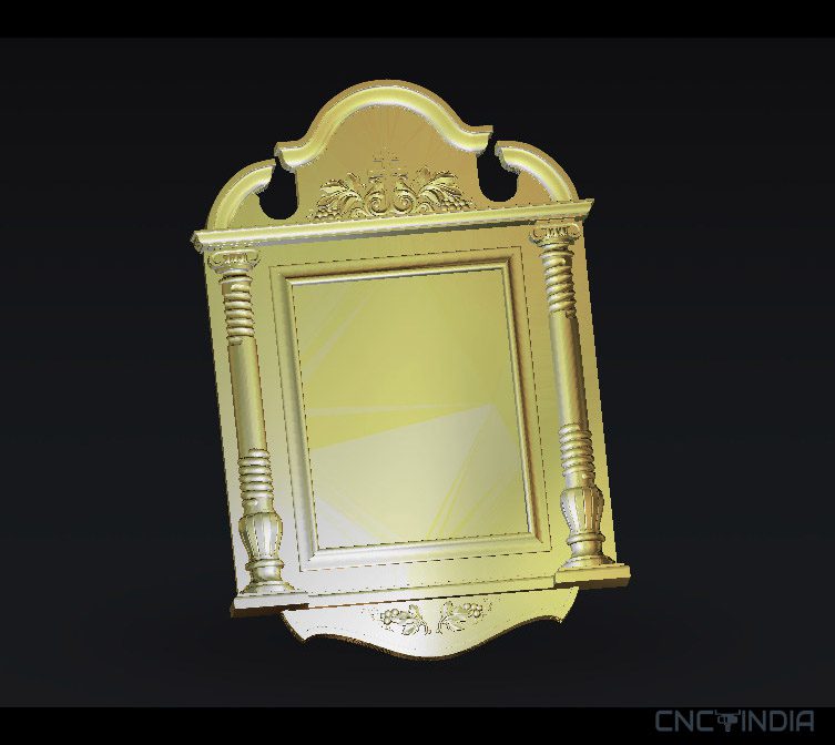 3DFRMR-1050 Frame Rectangle 3D Model For CNC Rectangular Mirror Frame ...