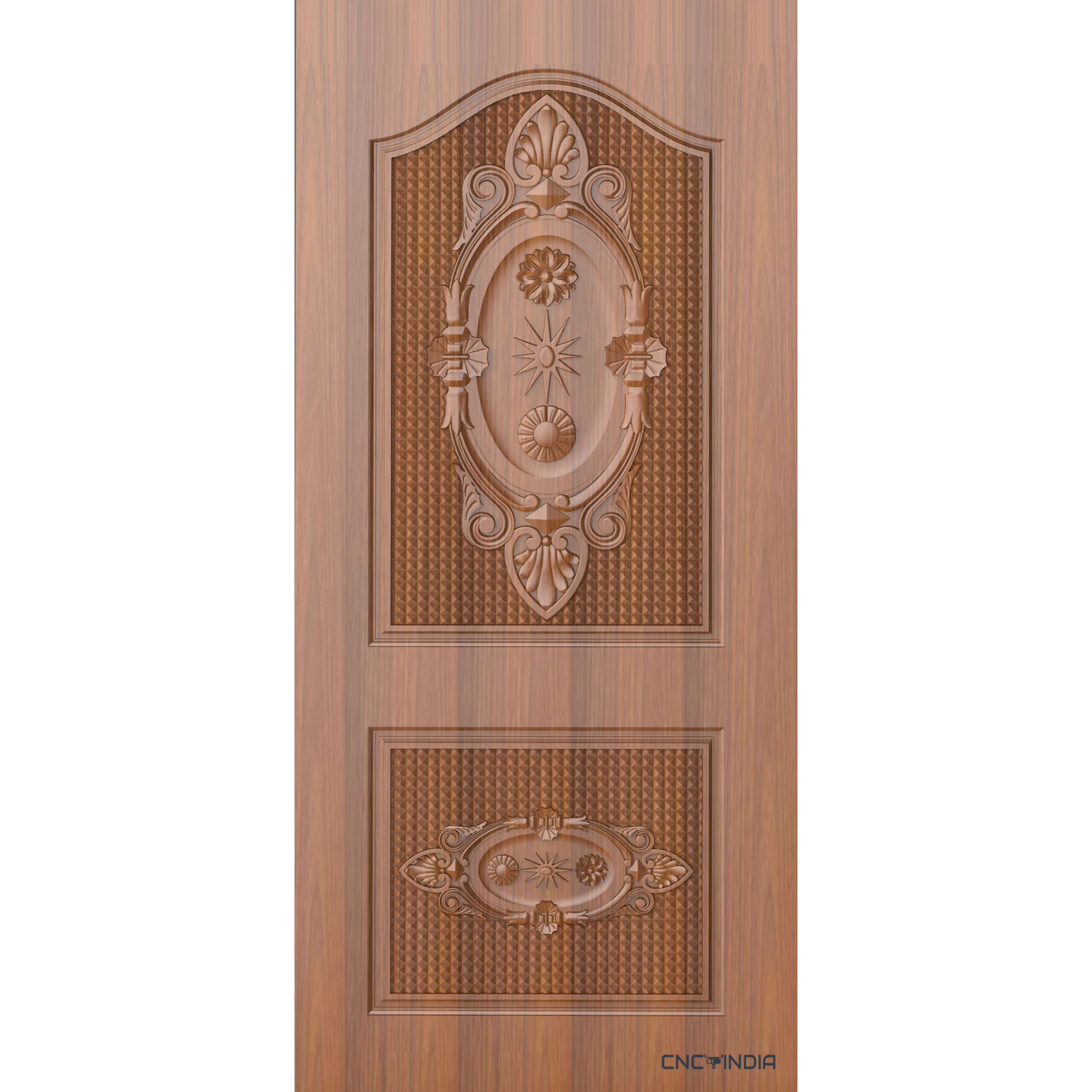 DRMDP2-1003 Modern Two Panel Door Two Door 3D Model Design Artcam ...