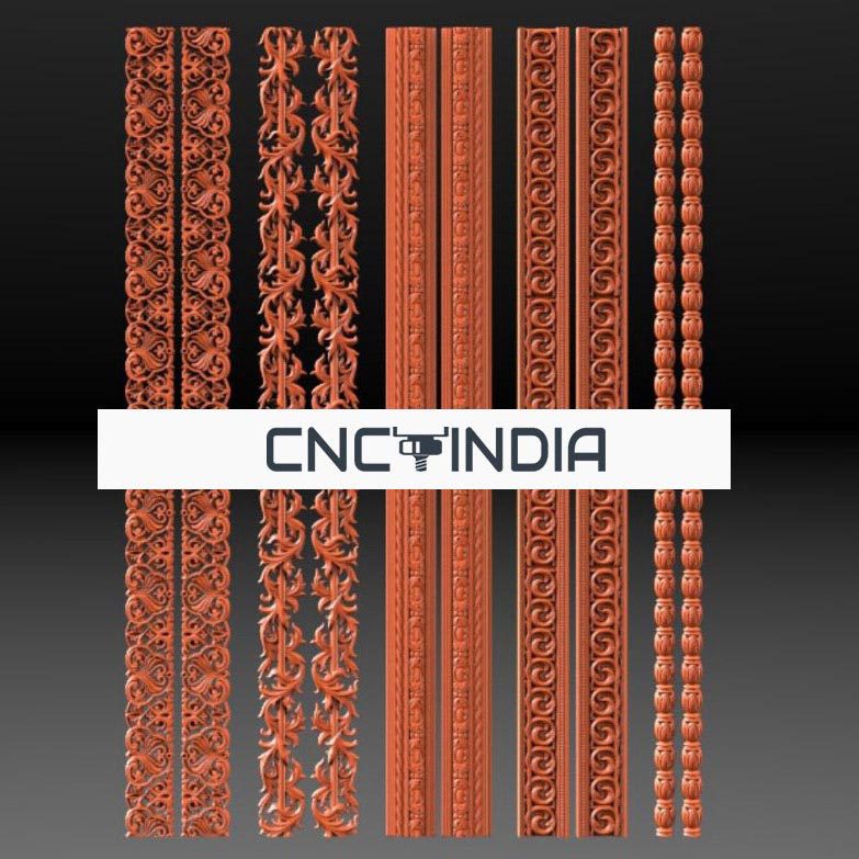 3DCRS-1061 3D Carnish Design Model STL & Artcam Relief Download - CNC INDIA