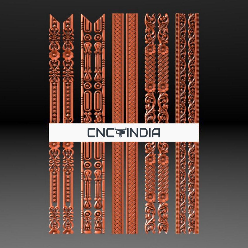 3DCRS-1067 3D Carnish Design Model STL & Artcam Relief Download - CNC INDIA