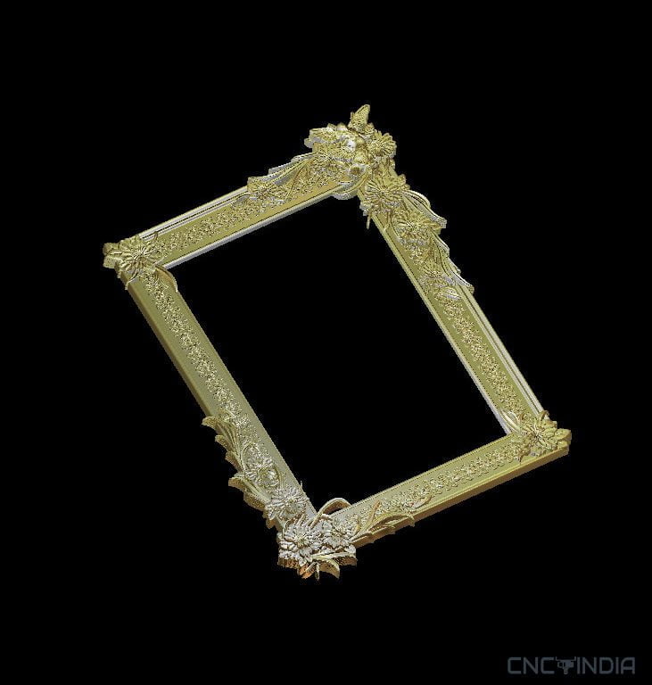 3DFRMR-1063 Frame Rectangle 3D Model For CNC Rectangular Mirror Frame ...