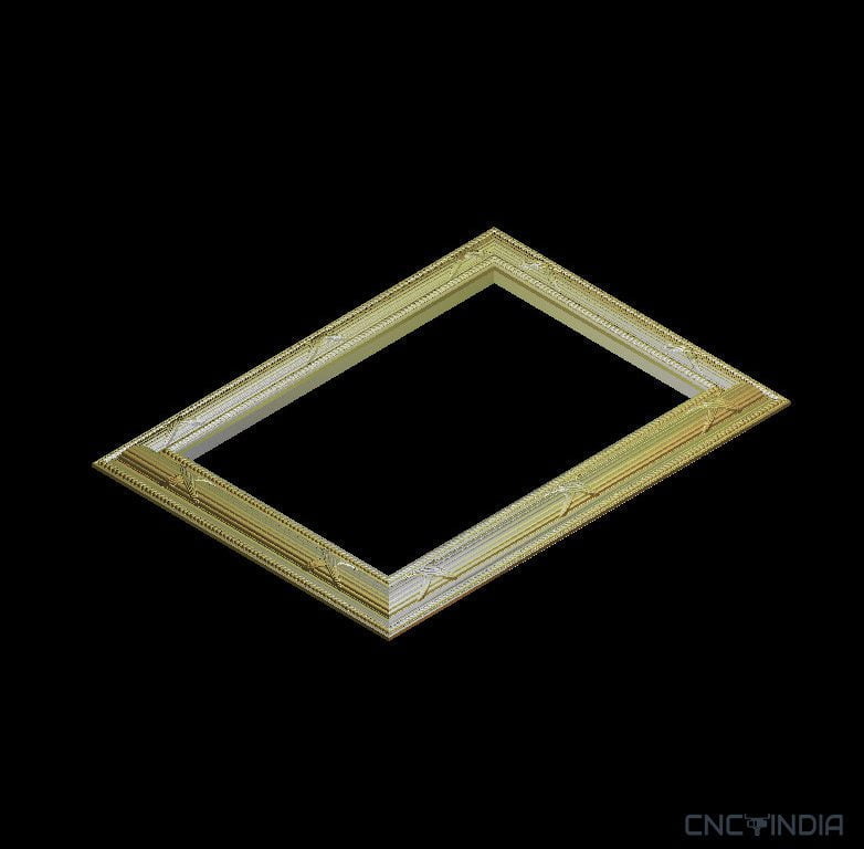 3DFRMR-1064 Frame Rectangle 3D Model For CNC Rectangular Mirror Frame ...