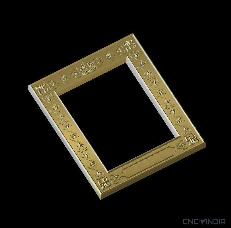 3DFRMR-1067 Frame Rectangle 3D Model For CNC Rectangular Mirror Frame ...